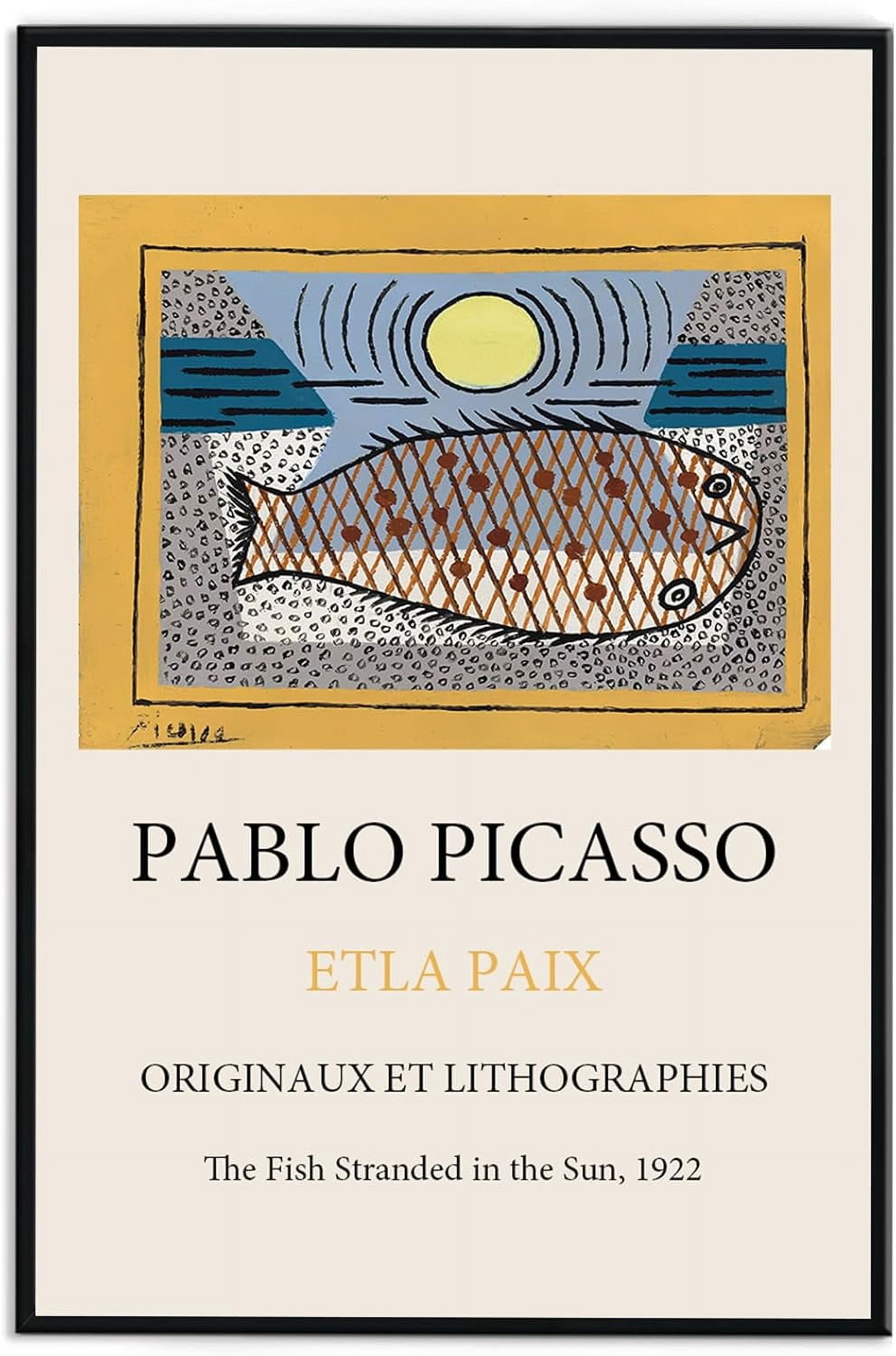 YCCJ-Abstract Canvas Wall Art Print The Fish Stranded in the Sun 1922s ...