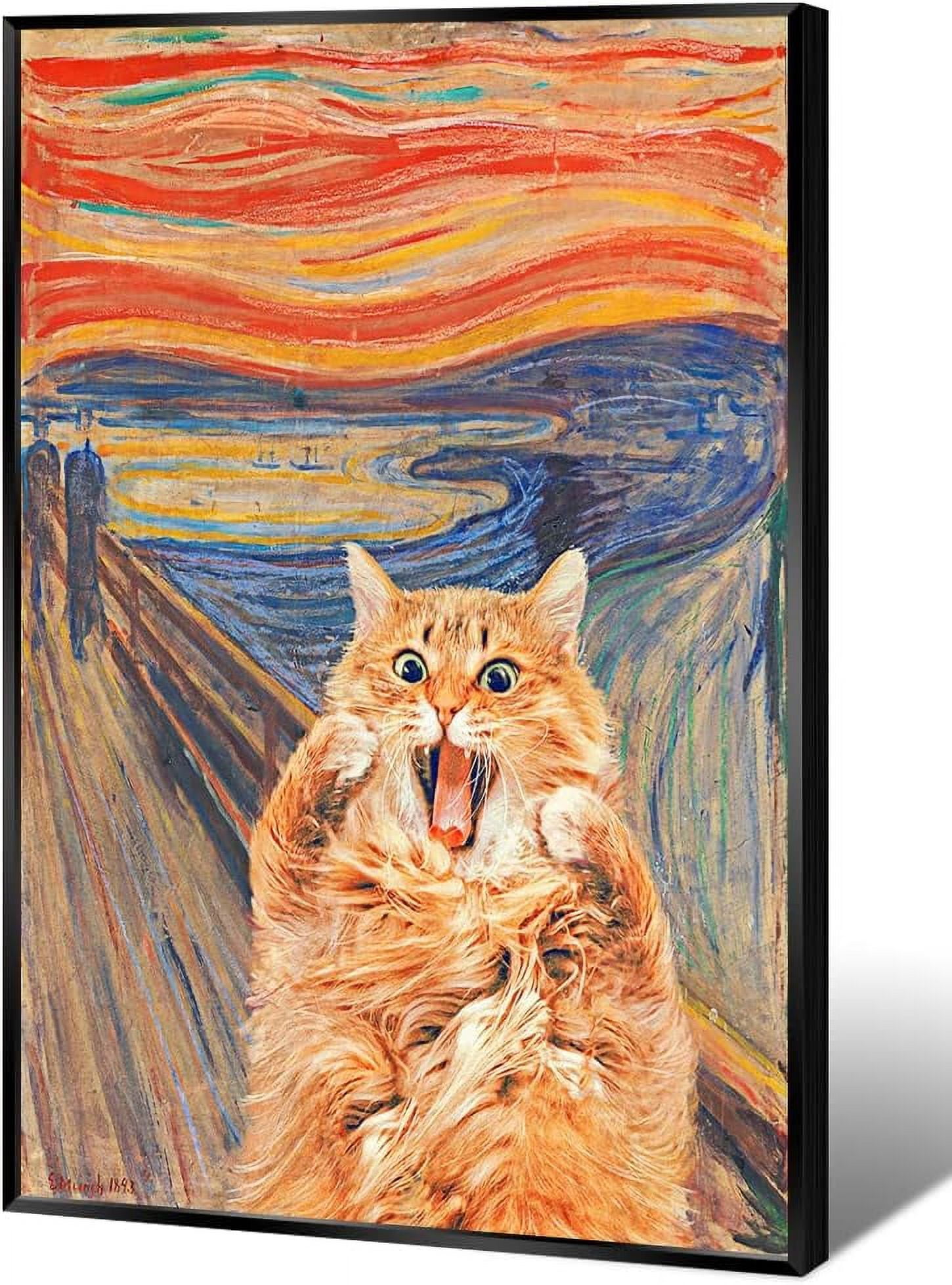 YCCJ-Abstract Edvard Munch Canvas Wall Art Famous Art The Scream Funny ...