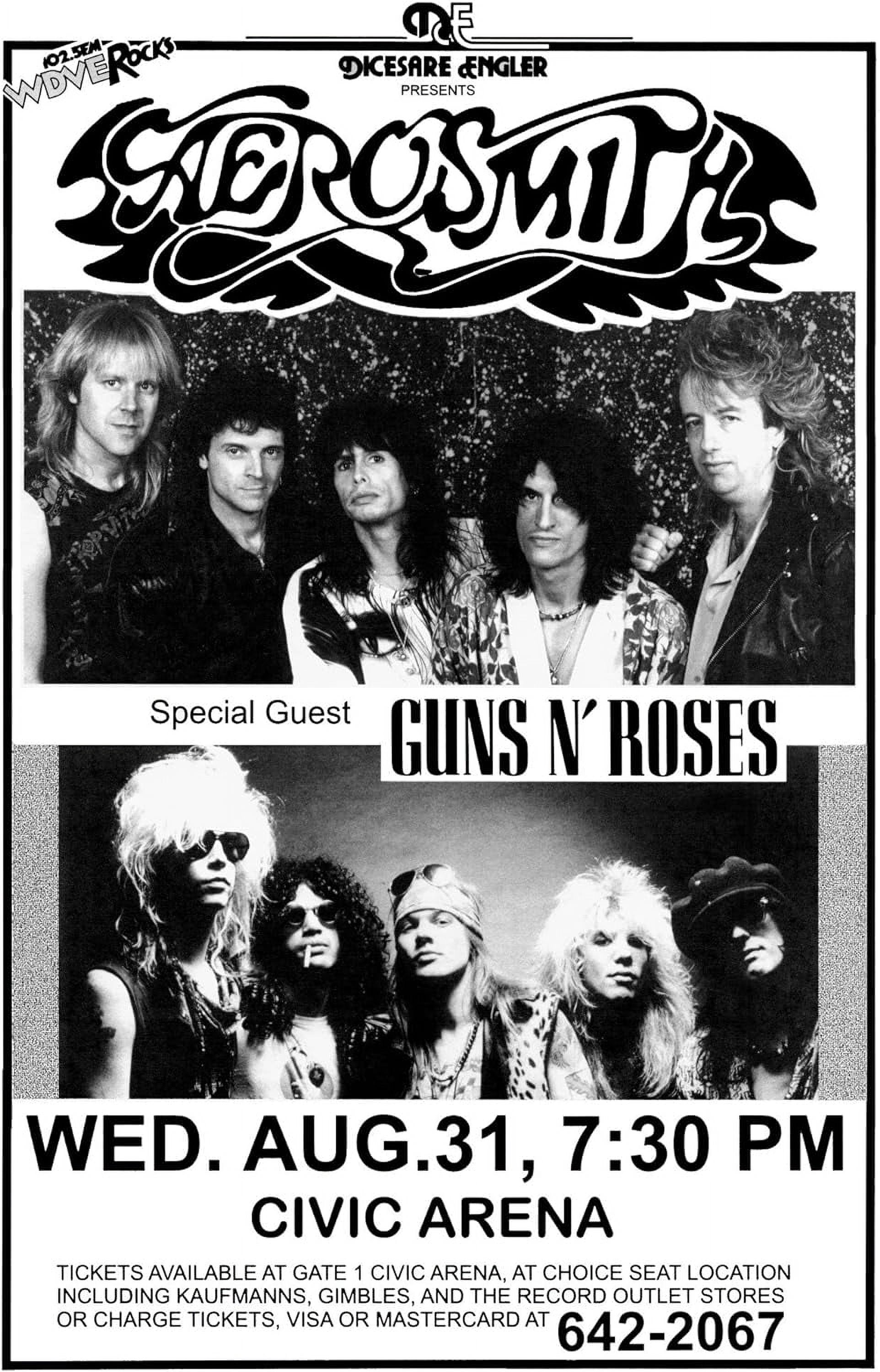 YCCJ-Aerosmith Permanent Vacation Tour 1988 with Guns N' Roses Retro ...