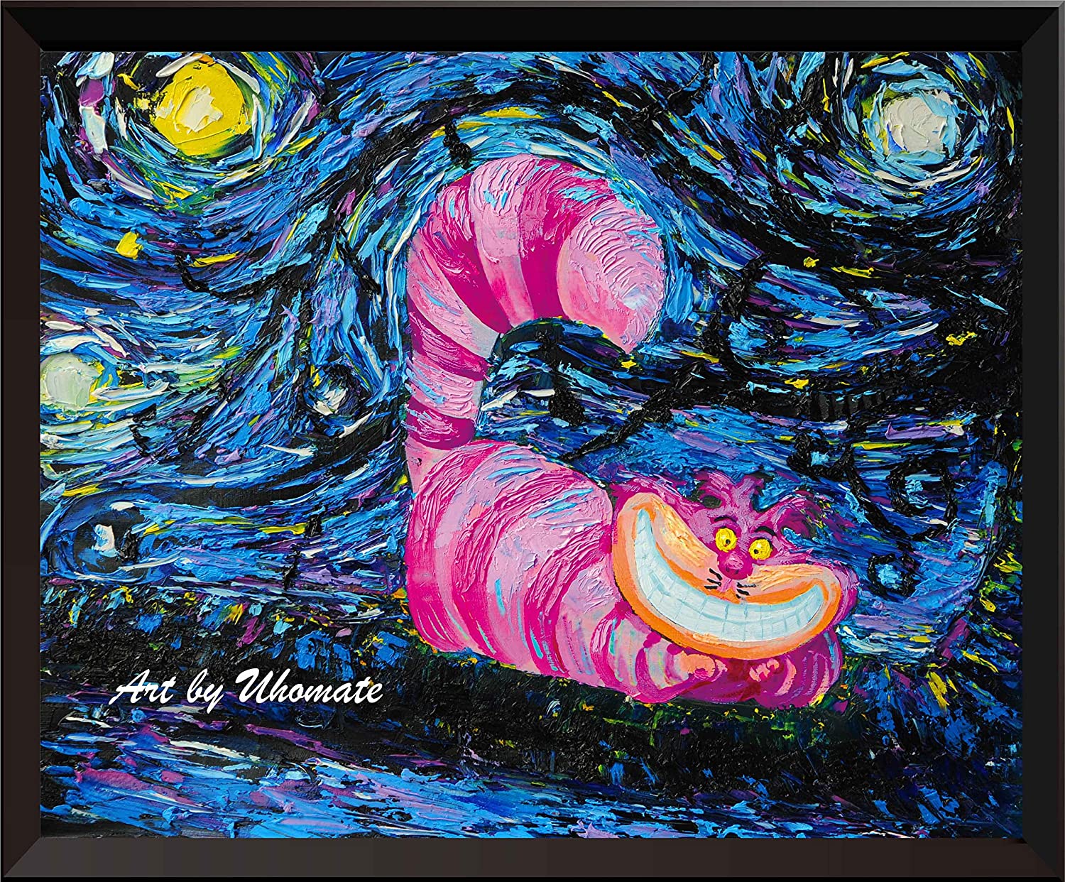YCCJ-Alice in Wonderland Cheshire Cat Alice Wonderland Vincent Van Gogh ...