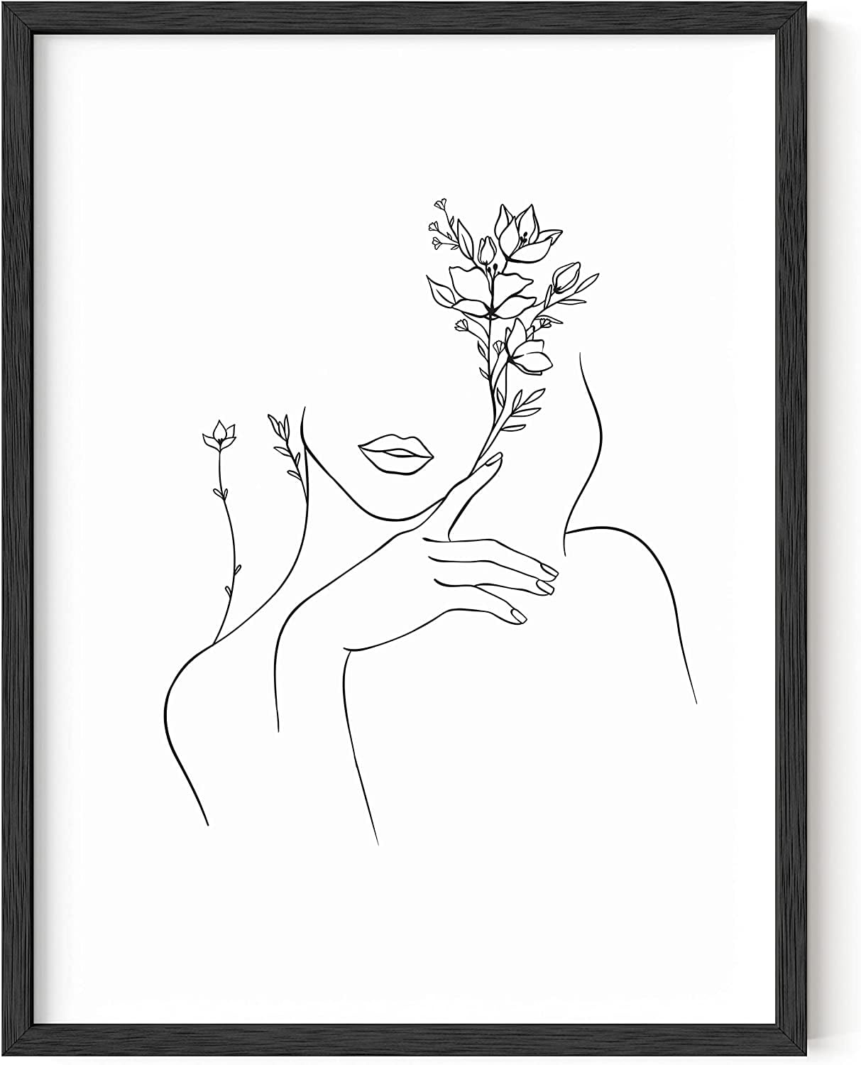 YCCJ-Black and White Prints Line Art Line Art Wall Decor Minimalist ...