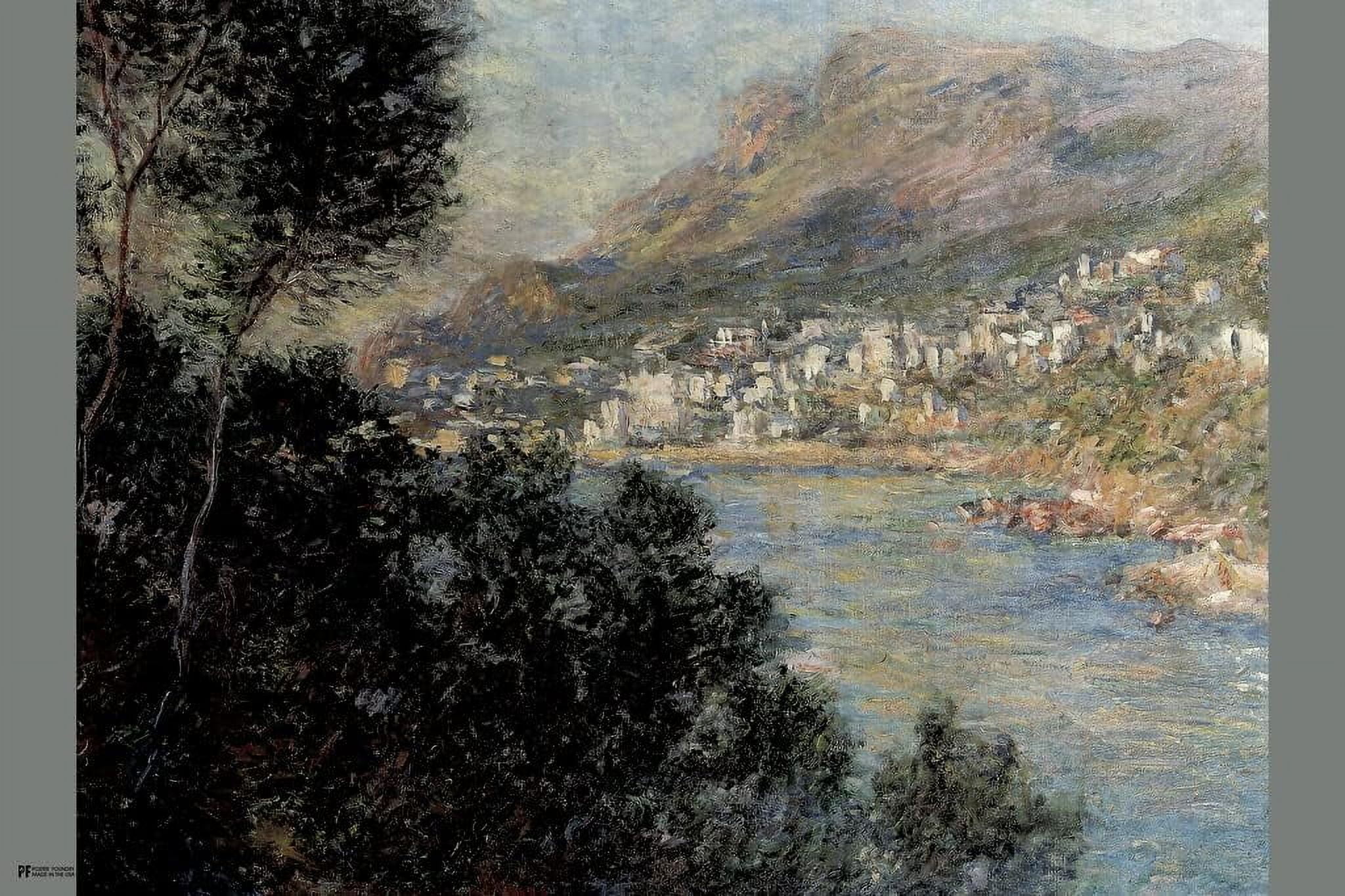YCCJ-Claude Monet Monte Carlo Vue Du Cap Martin 1884 Impressionist Art ...
