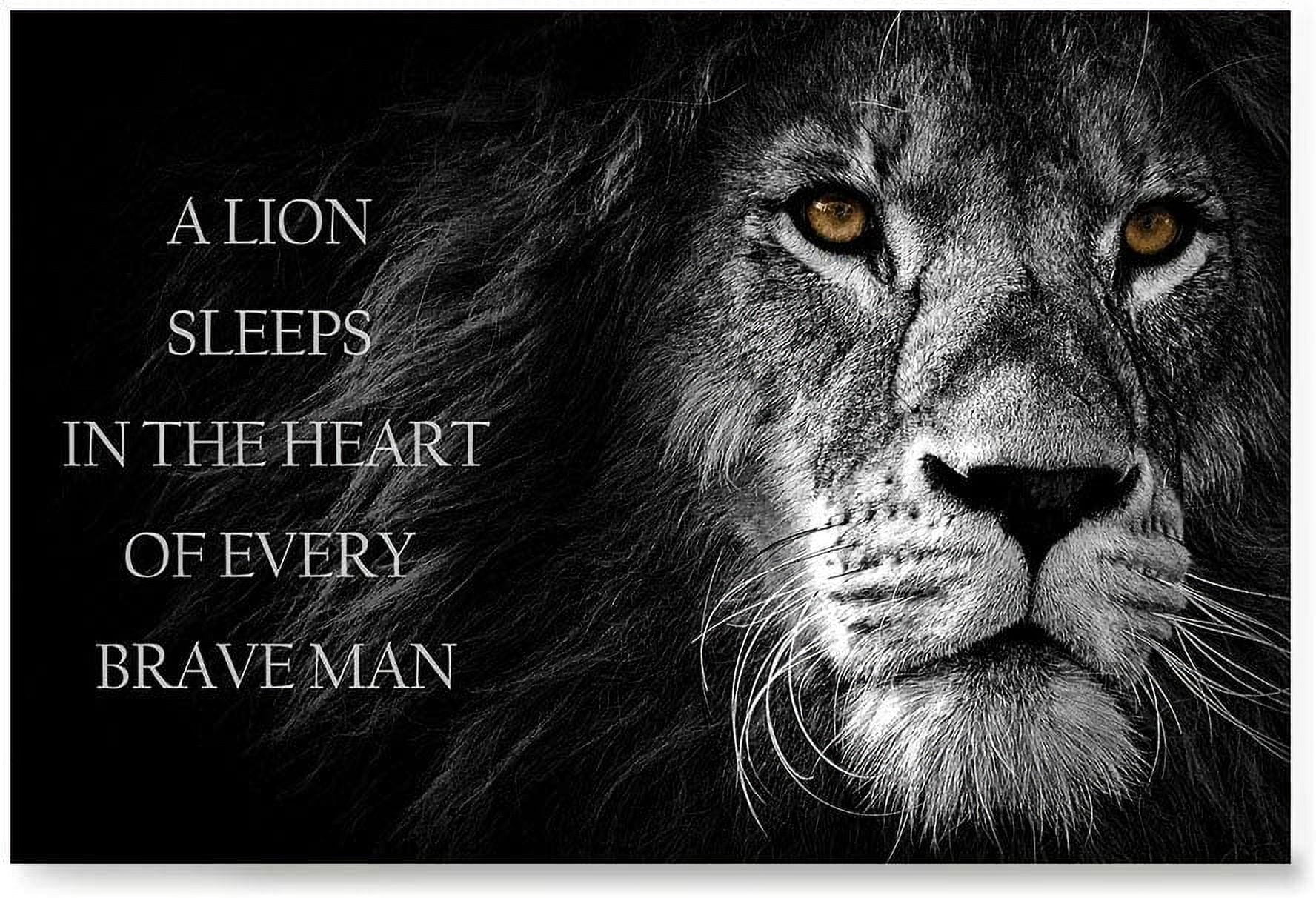 YCCJ-Ezposterprints Most Popular Lion Theme Quote Posters Power ...