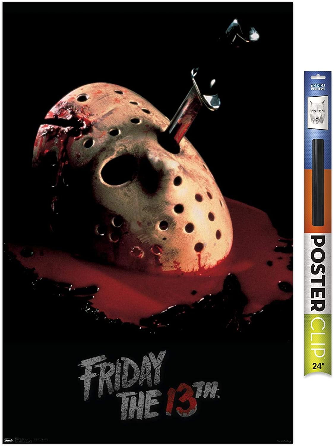 YCCJ-Friday The 13th - Bleeding Mask Wall Poster, 22.375" x 34 ...