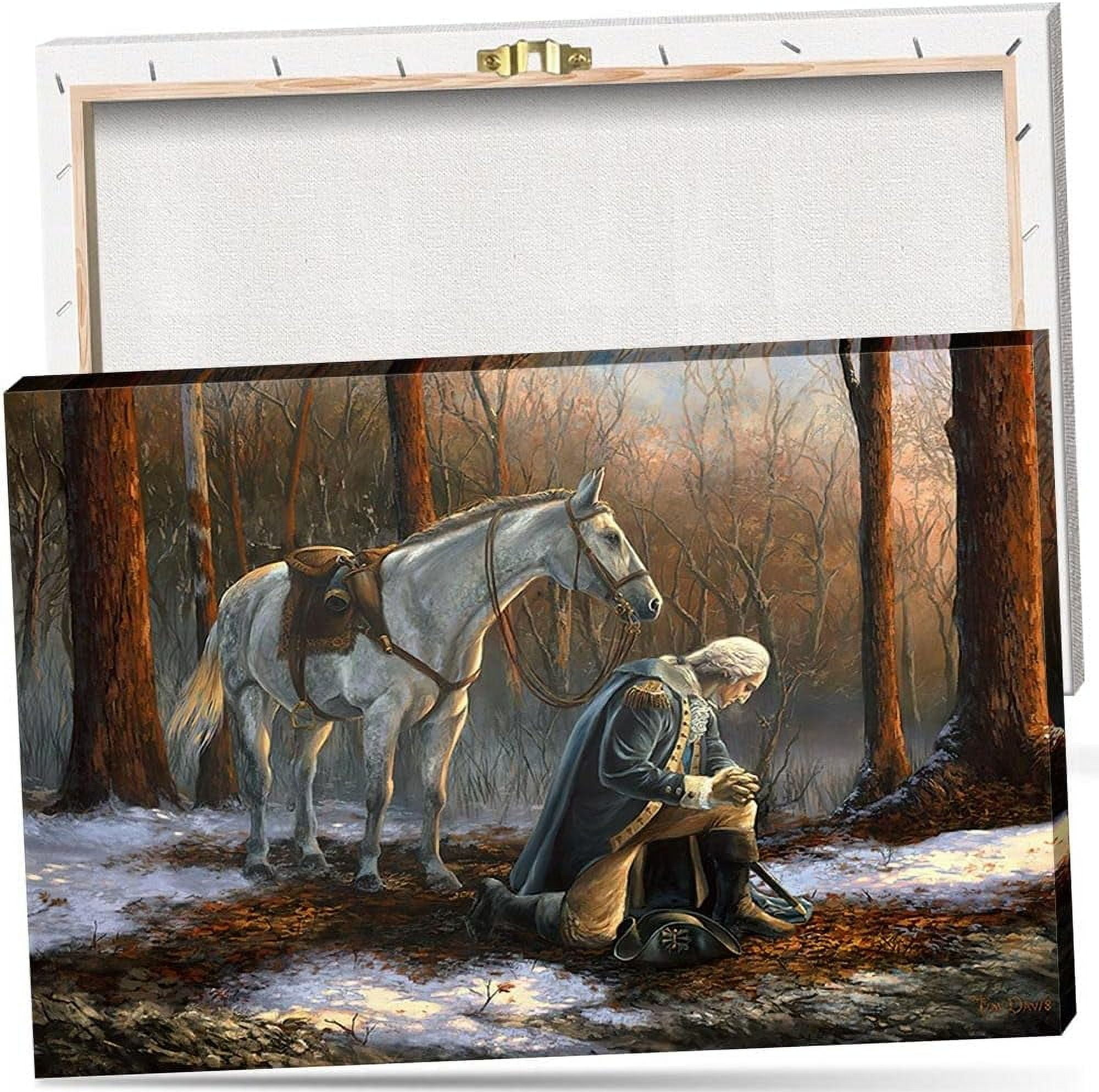 YCCJ-George Washington Praying on The Snow In Forge Valley Poster, A ...