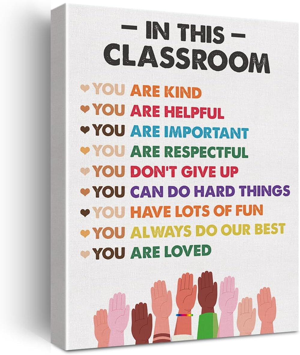 YCCJ-Inspirational Diversity Classroom Wall Art in This Classroom ...