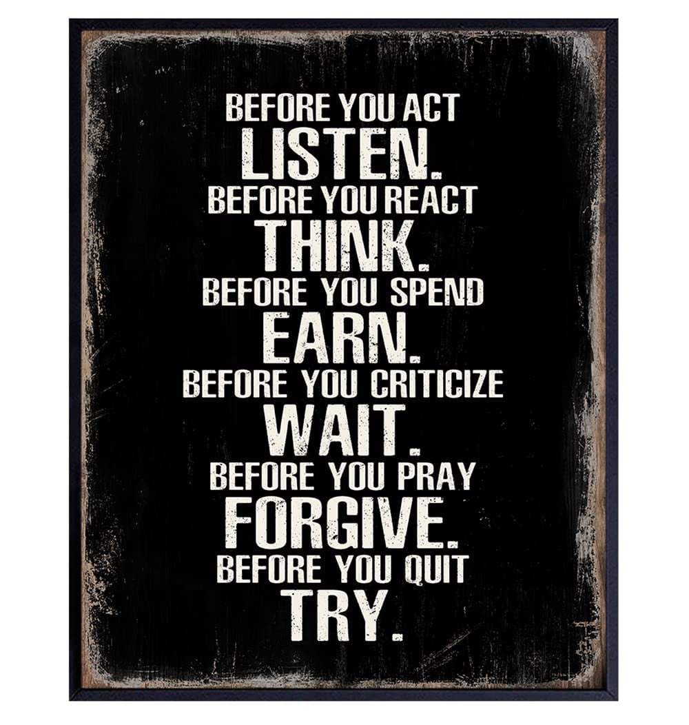 YCCJ-Inspirational Quotes Wall Art - Positive Quotes Wall Decor ...