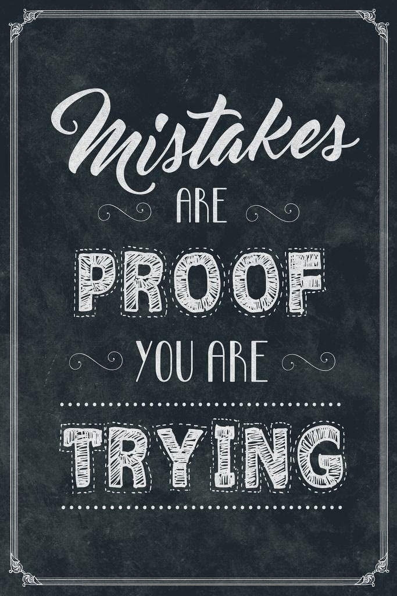 YCCJ-Laminated Growth Mindset Mistakes Poster For Classroom Decoration ...