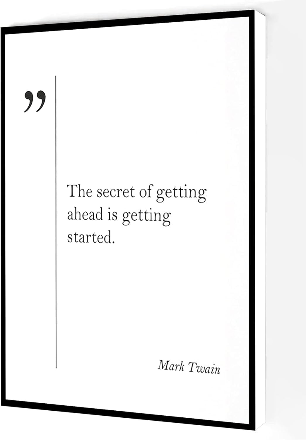 YCCJ-Mark Twain Quote Canvas Wall Art,The Secret Of Getting Ahead Is ...