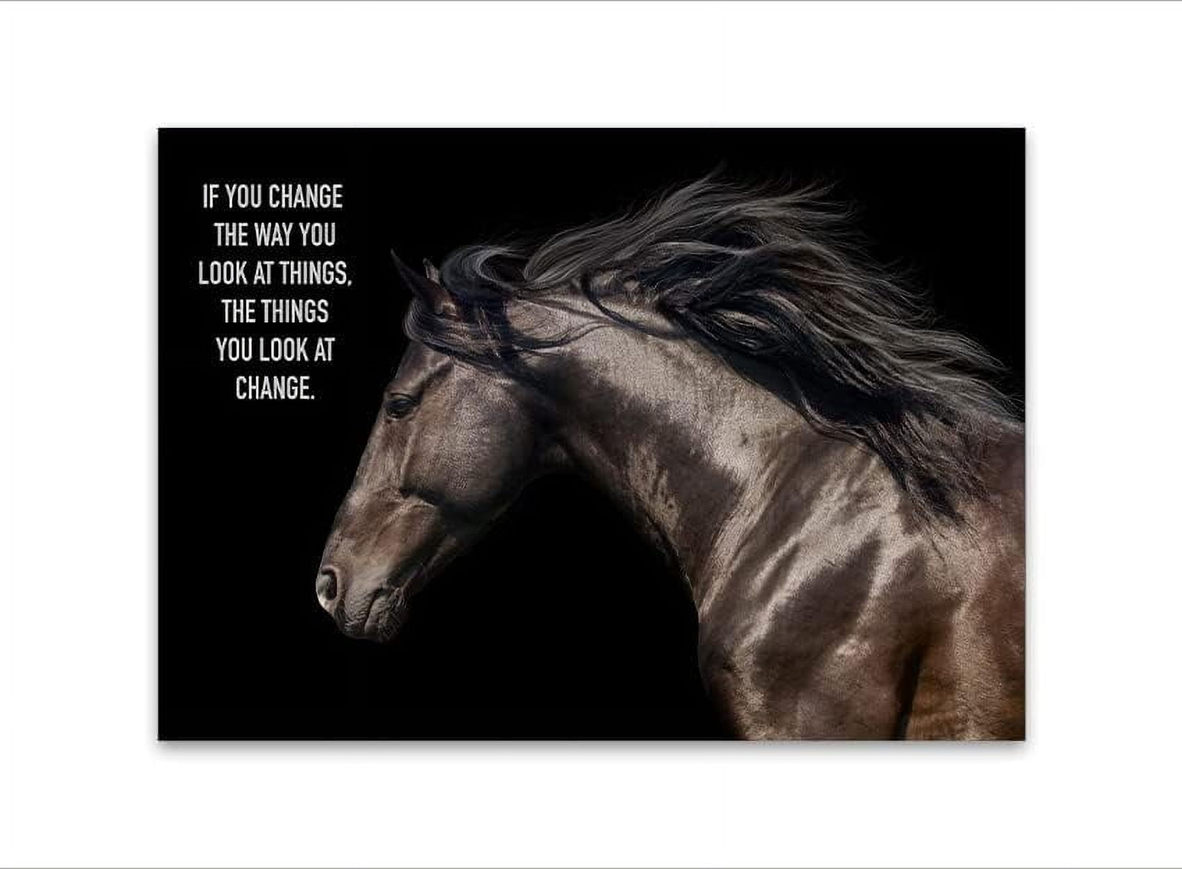 YCCJ- Most Popular Horse Theme Quote Posters Power Strength Elegant ...