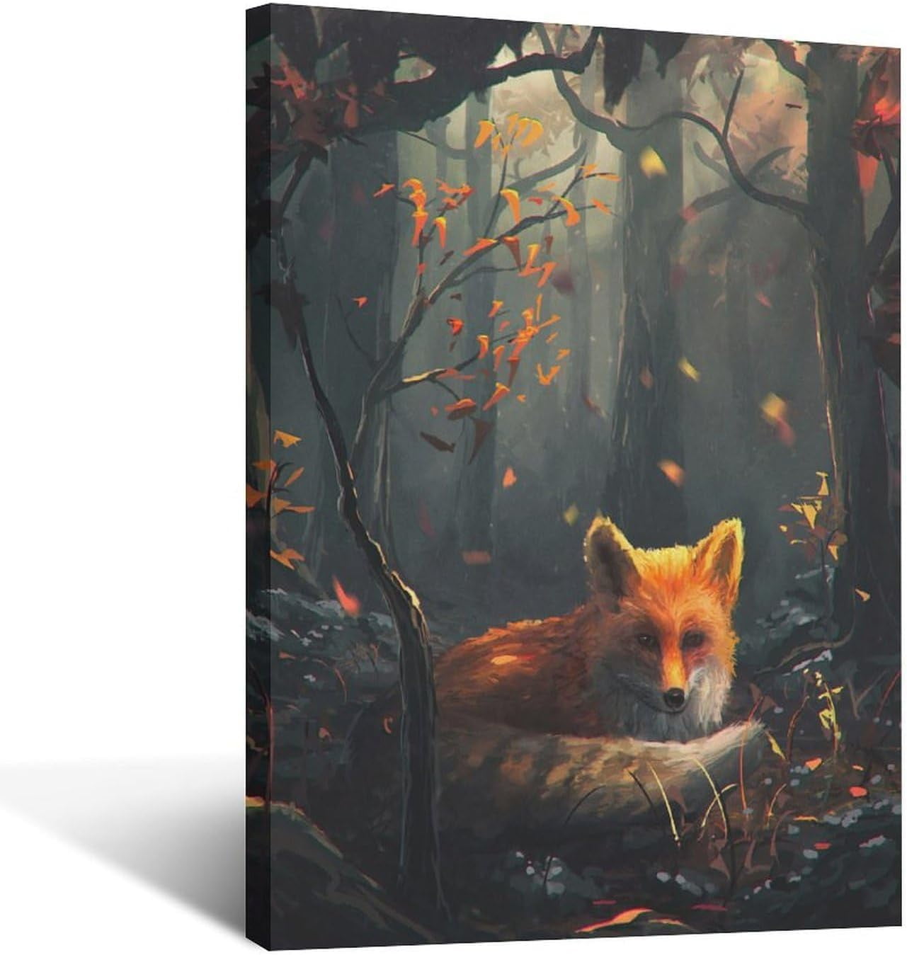 YCCJ-Orange Fox Wall Art Farmhouse Forest Fox Pictures Wall Decor Cute ...