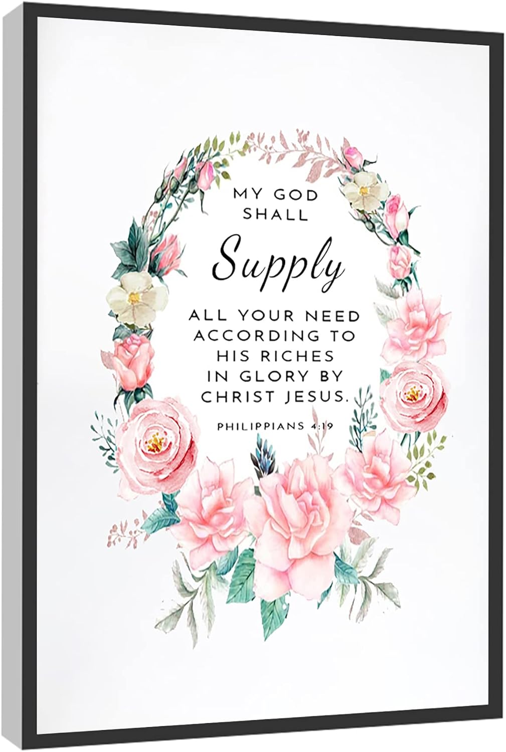 YCCJ-Philippians 4 19 Wall Art My God Will Meet All Your Needs Print ...