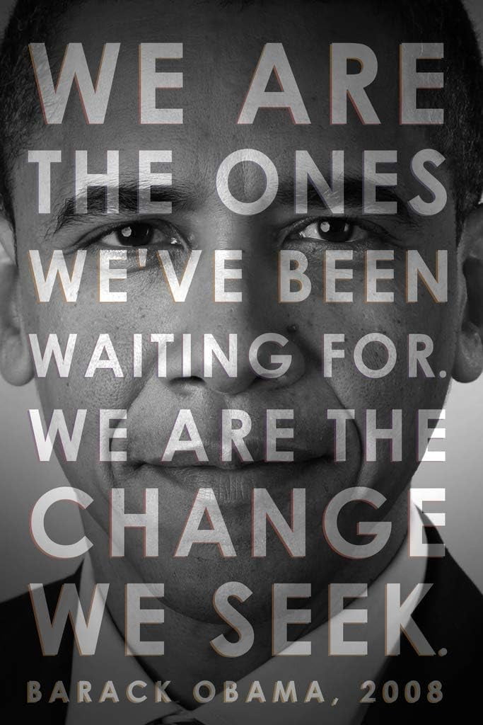 YCCJ-President Poster Barack Obama We are the Change We Seek ...