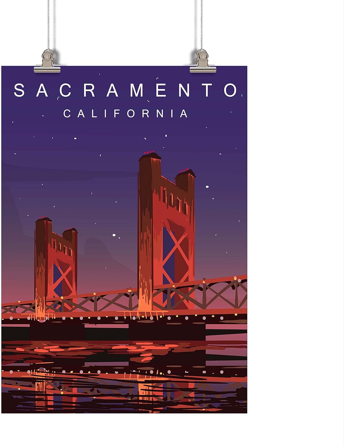 YCCJ- Retro Usa Famous City Posters Decorative, Vintage, Retro, Grunge ...