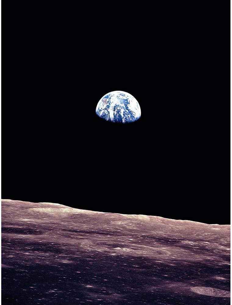 YCCJ-Space Photo Planet Earth Lunar Surface Moon Landscape USA Art ...