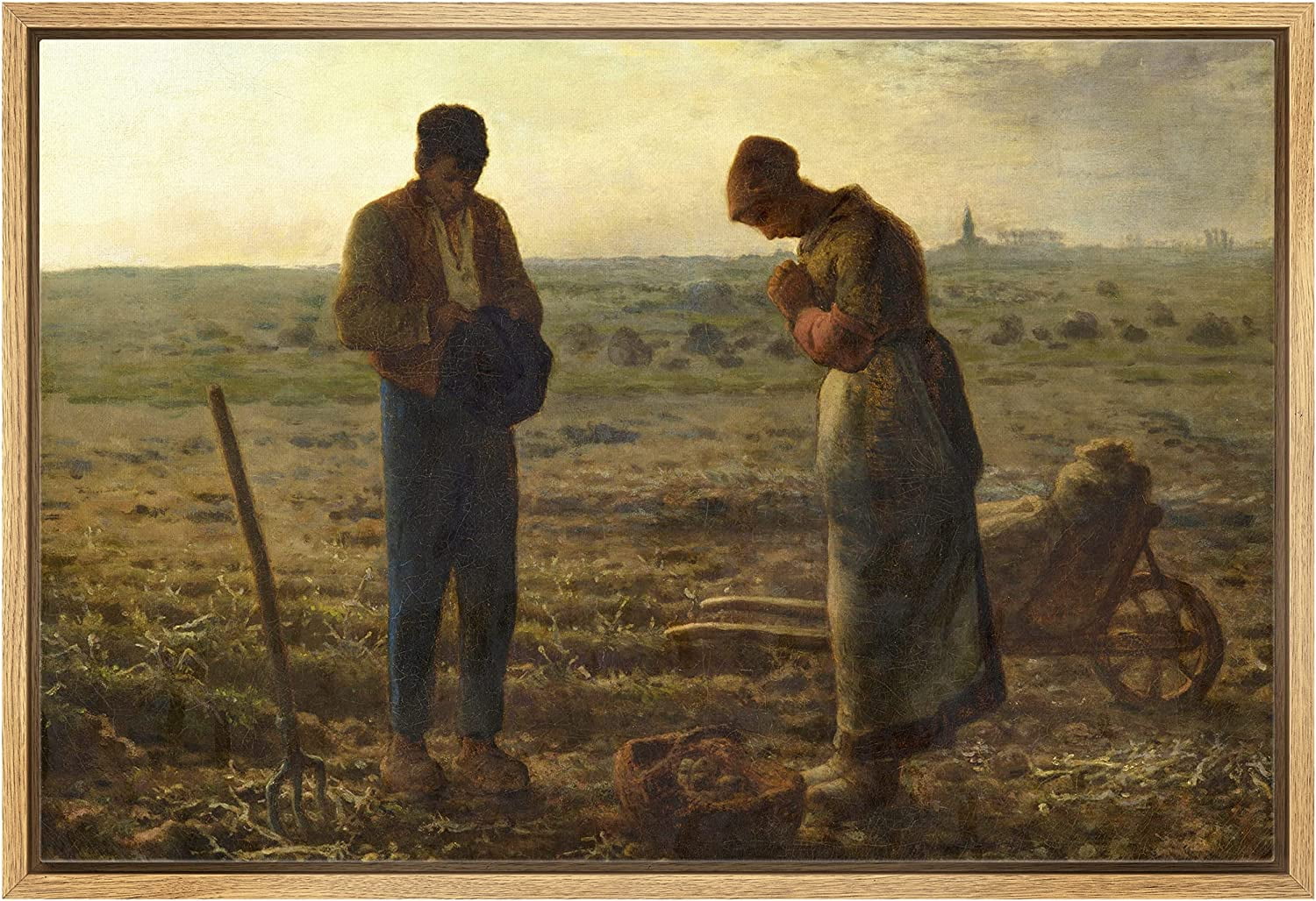 YCCJ-- The Angelus by Jean-Francois Millet - Unframed Canvas Print Wall ...