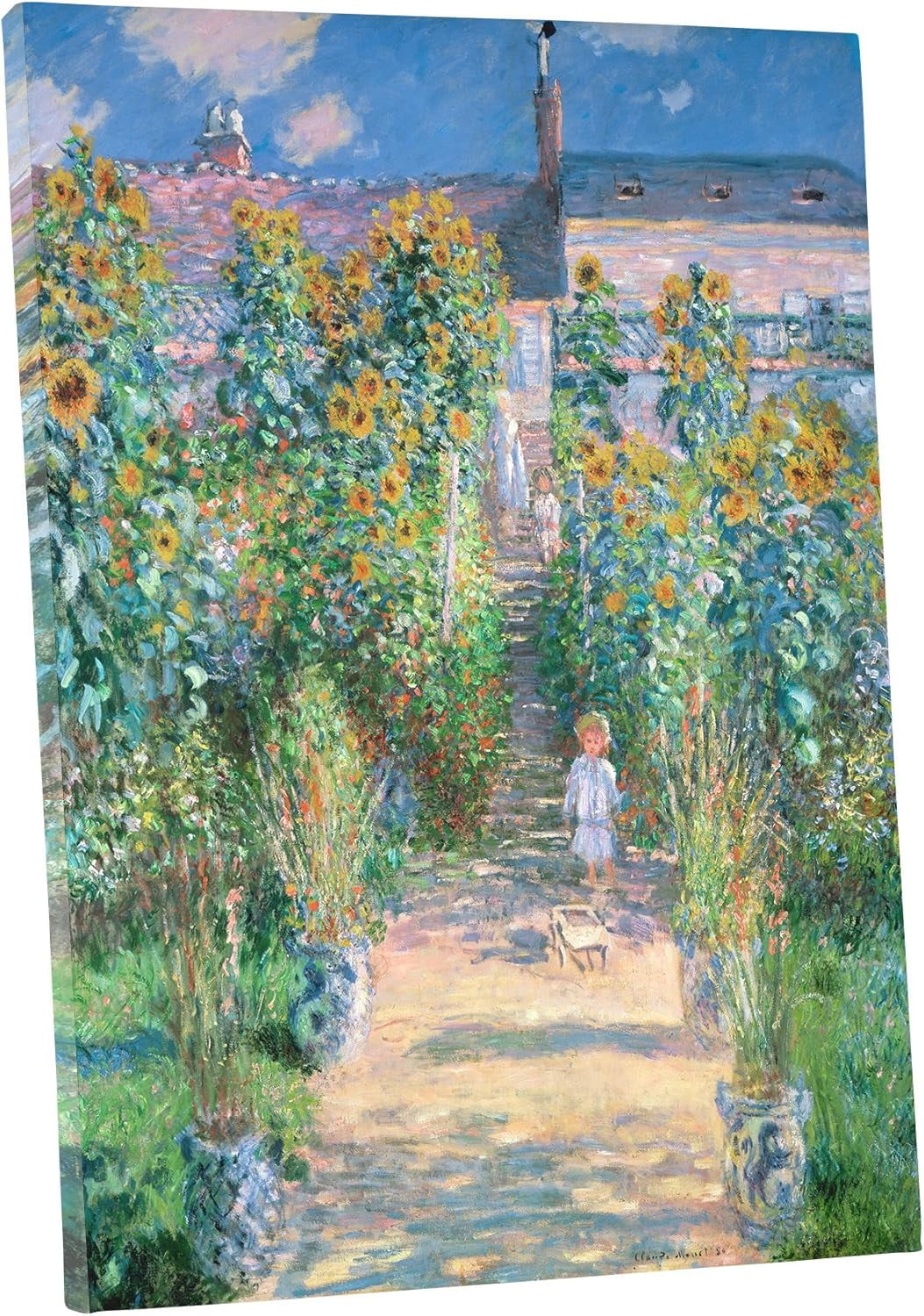 YCCJ-The Artist's Garden at Vetheuil 1880, by Claude Monet Oil painting ...