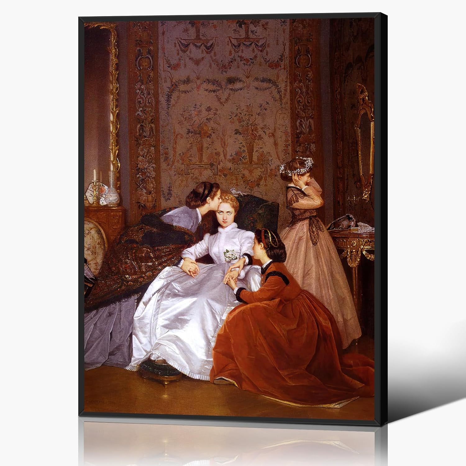 YCCJ-The Reluctant Bride Painting By Auguste Toulmouche, Unframedd ...