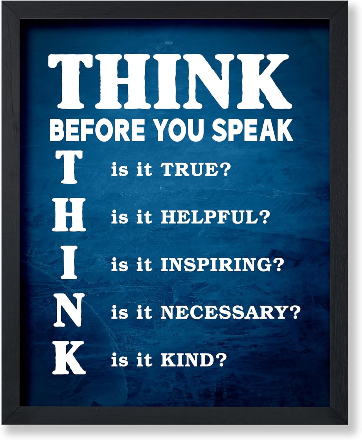 YCCJ-Think Poster - Think Before You Speak Print - Educational Art ...