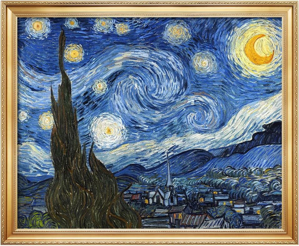 YCCJ-- Vincent Van Gogh's Starry Night Unframed Giclee Art Print with ...