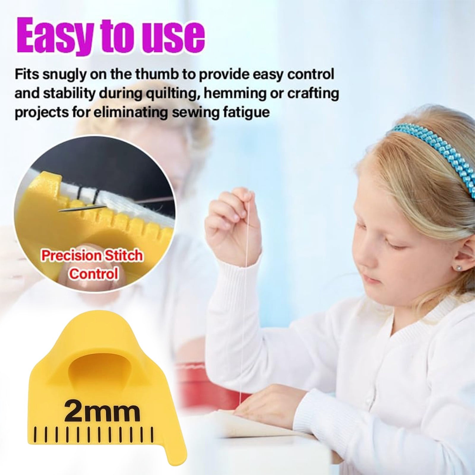 YCCMML Edge Stitch Lock and Sewing Gauge, Precision Hand Sewing Guide ...