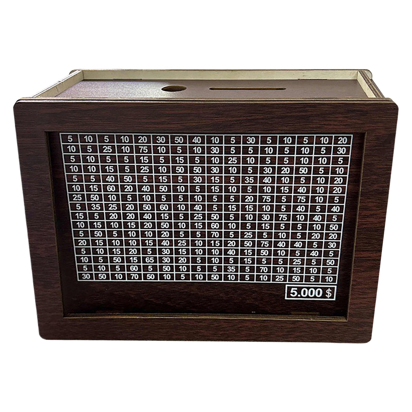 YCCMML Money Saving Box 2026 New Wooden Savings Challenge Box with Lock ...