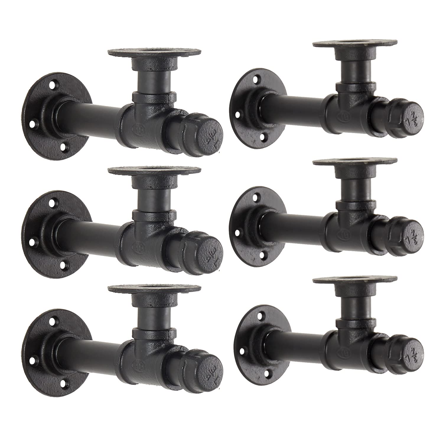YCCO Industrial Pipe Shelf Bracket 6.7