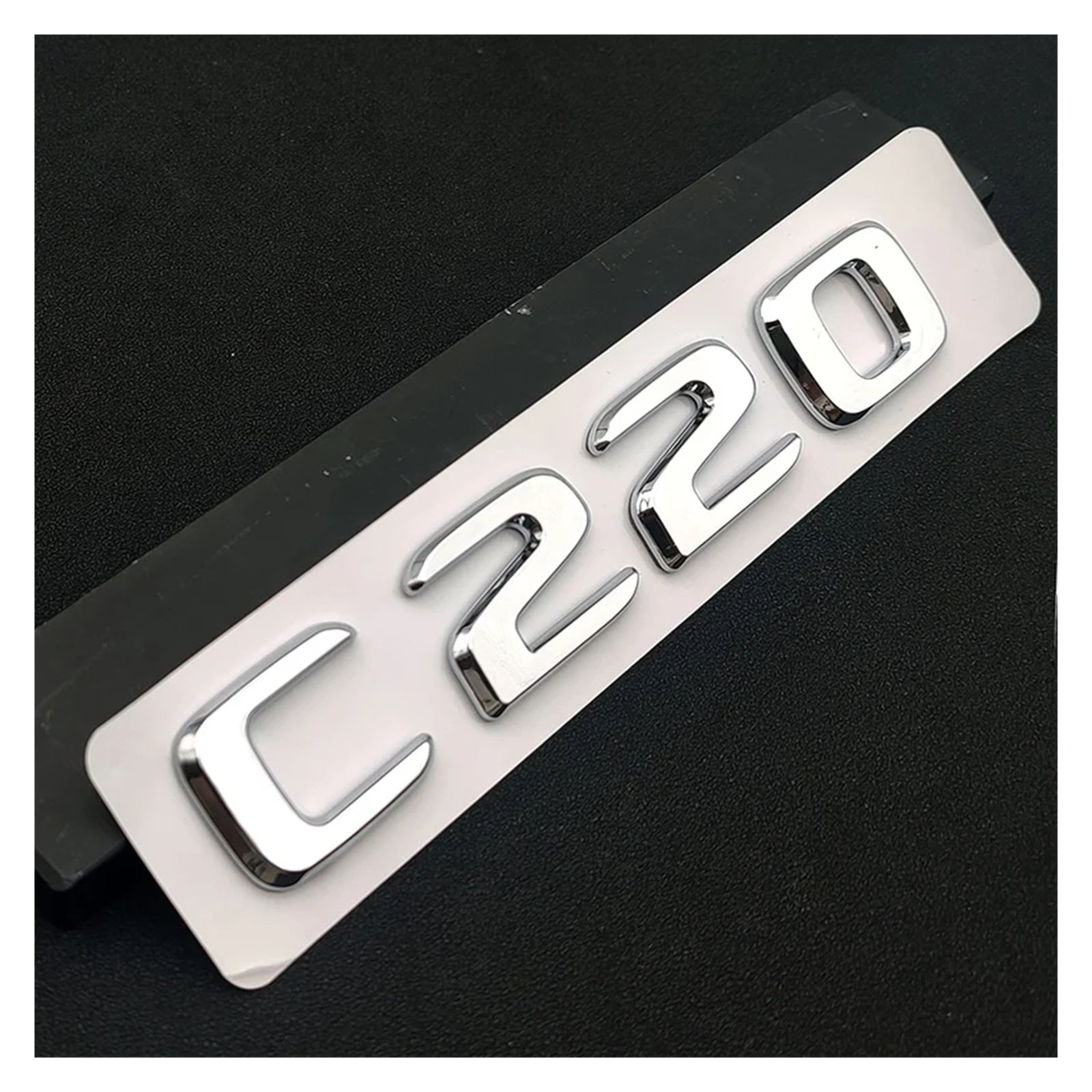 YCFCTDLNKP ABS Black Chrome Letters 3D Car Trunk Letters Badge For C200 ...