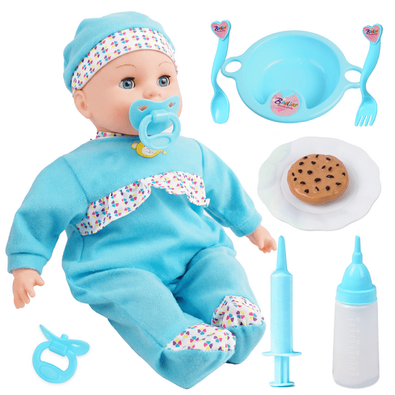 Baby Born My Real Baby Doll Annabell, Blue Eyes: Lifelike Soft-Bodied ...