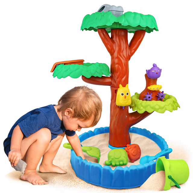 YCFUN Kids Sand Water Table, Plastic Outdoor Activity Sensory Tables ...