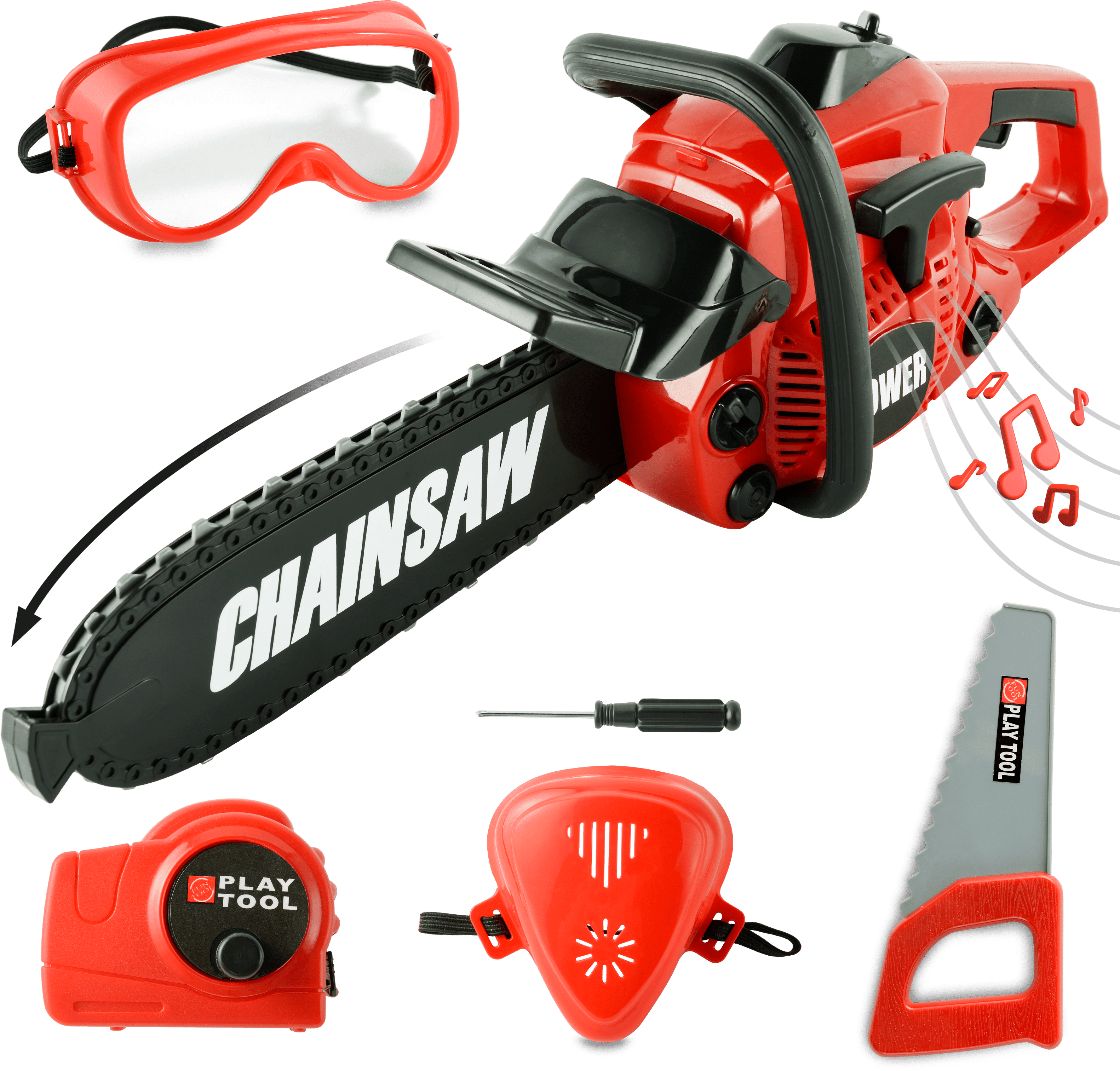 YCFUN Kids Gardening Toy Chainsaw Set for Boys Ages 2-6, Outdoor ...