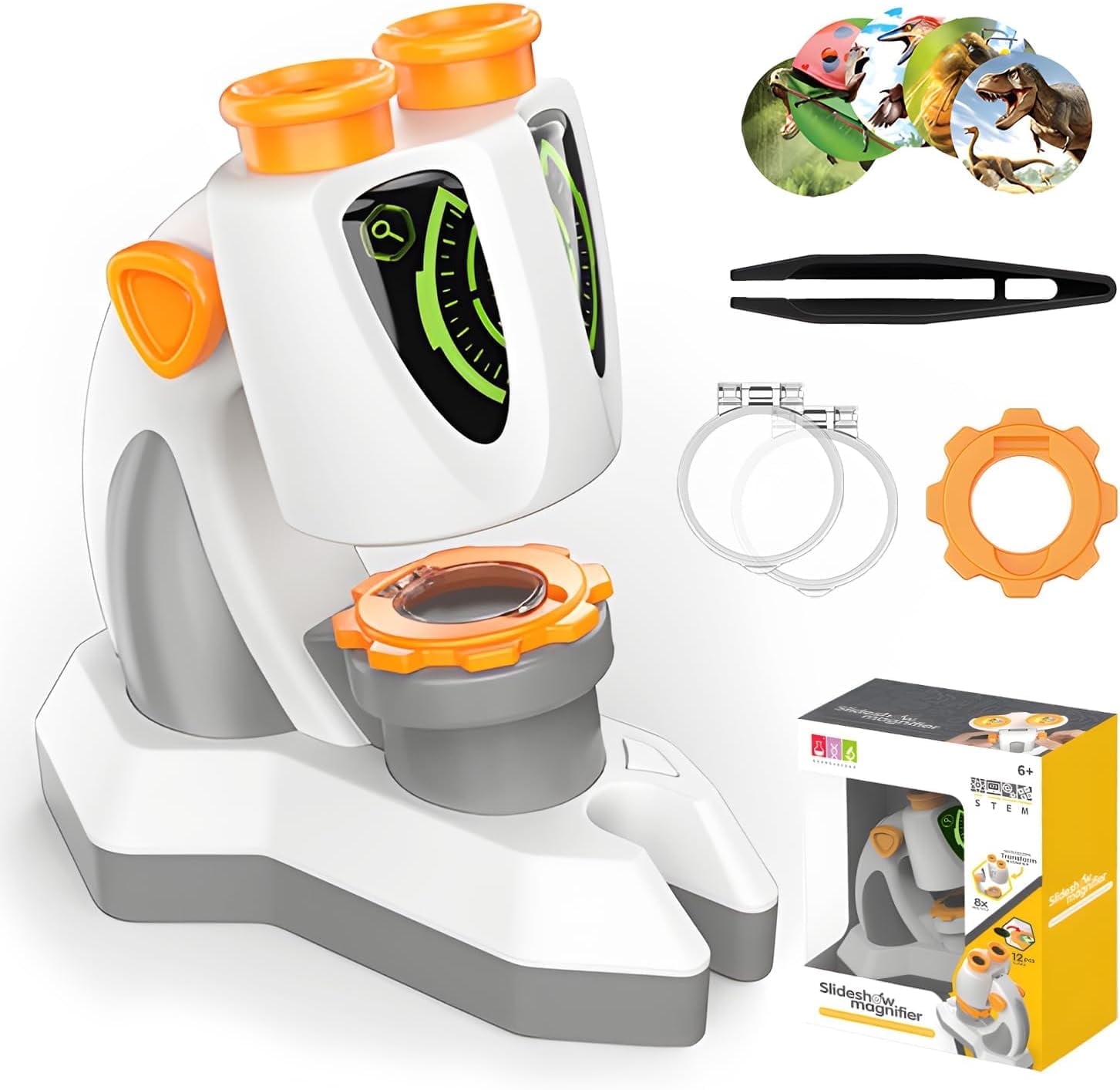 YCFUN Toy Microscope for Kids Boys Girls 3+, STEM & Science Interactive ...