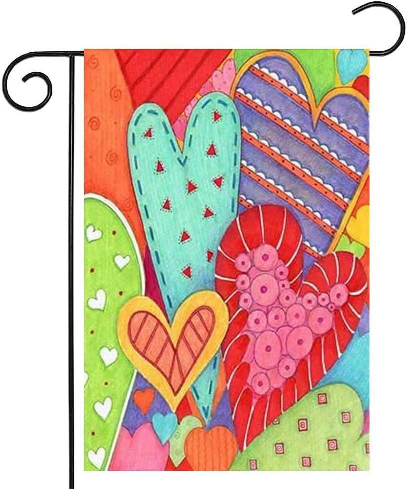 Toland Home Garden Heart Gnome Valentines Day Valentine Flag Double ...
