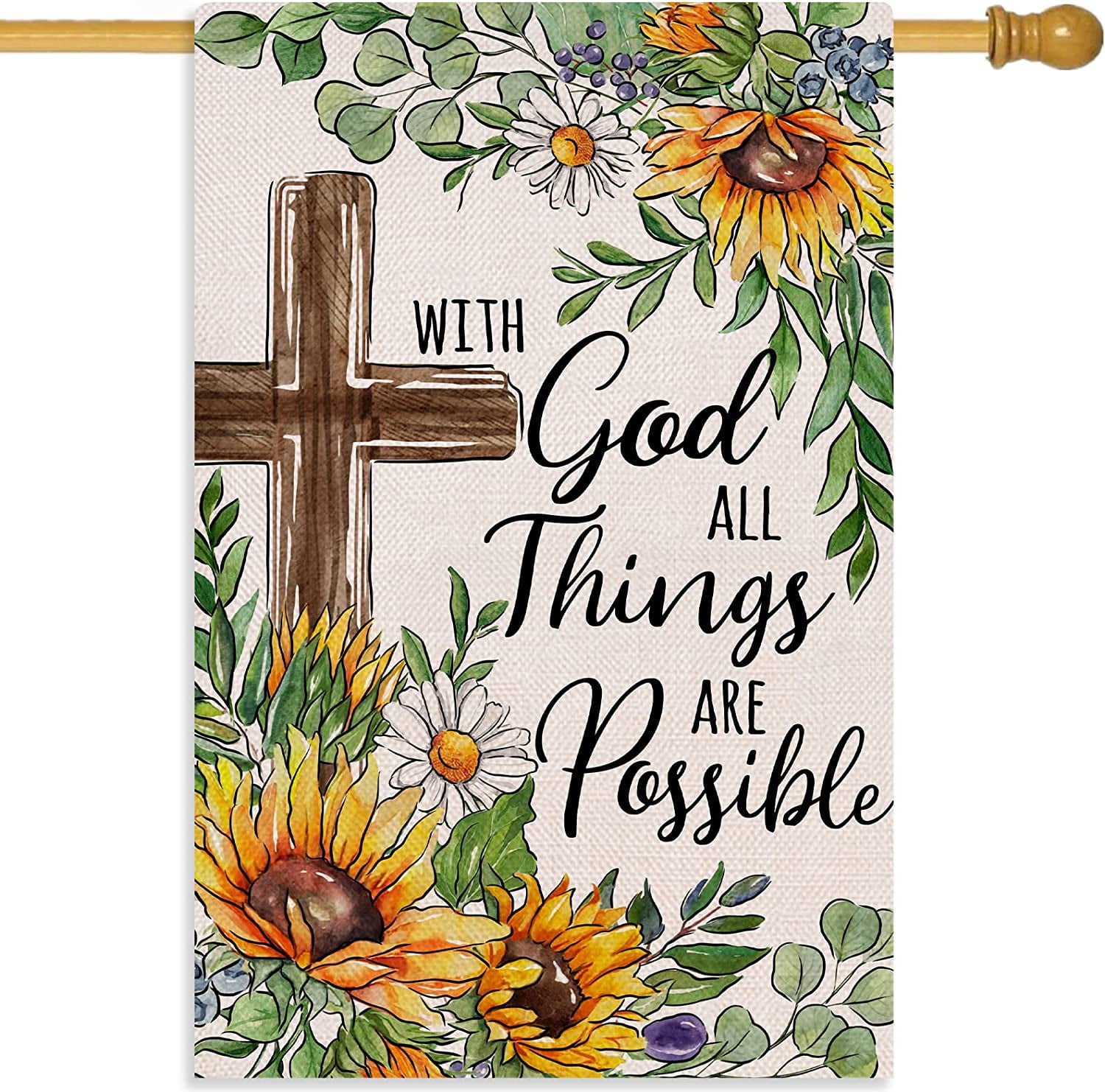 YCHII With God All Things Are Possible Religious Spring Summer ...