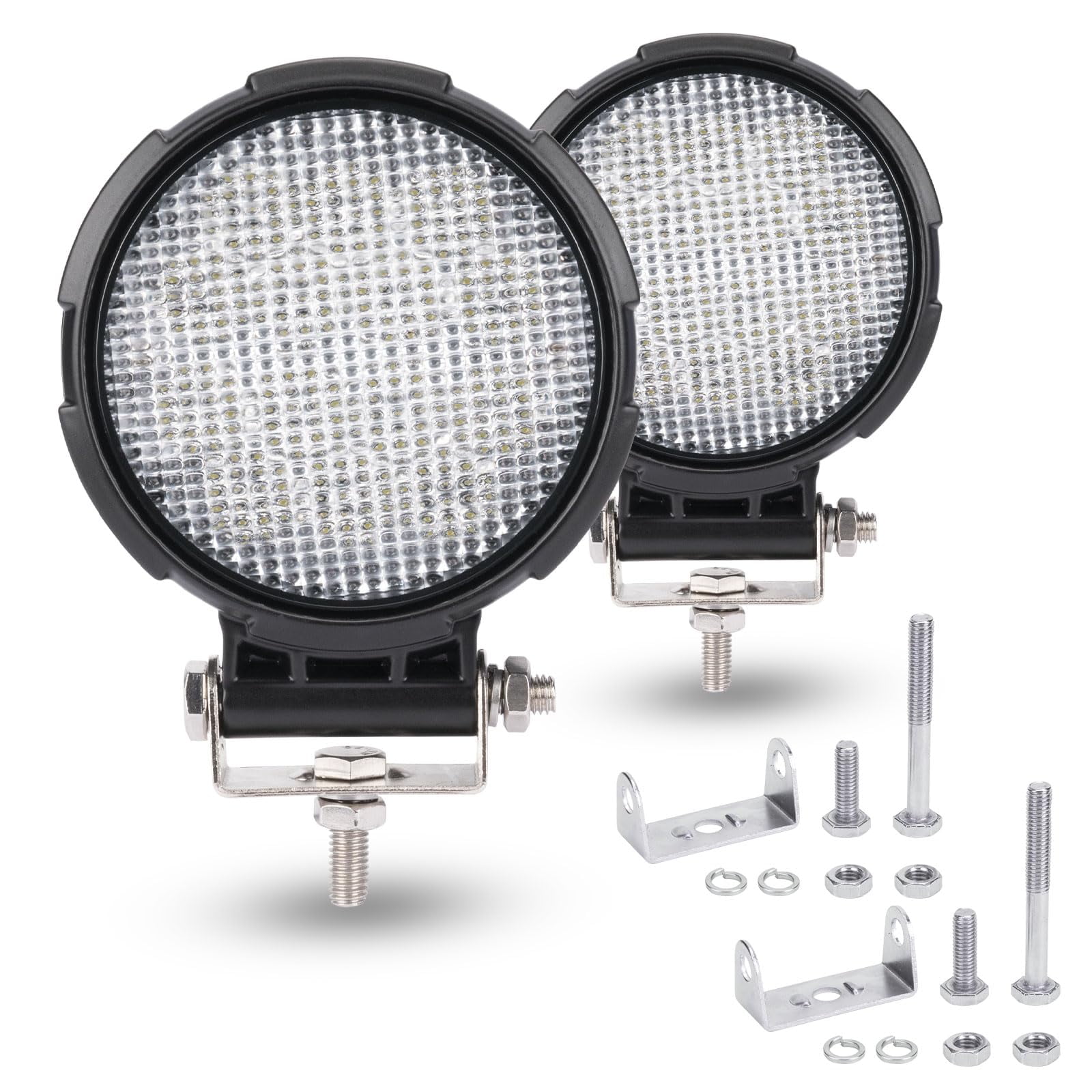 YCHOW-TECH Round LED Diffused SSF20 Light Pods, 2PCS 4 Inch 160W Off Road Work Lights Ditch ...