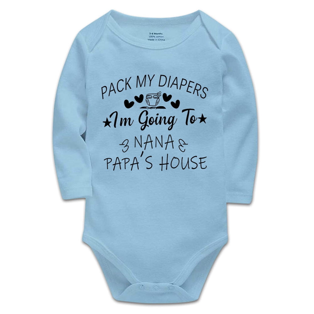 YCICIVDee Pack Diapers I'm Going To Nana &Papa's House Unisex Baby ...