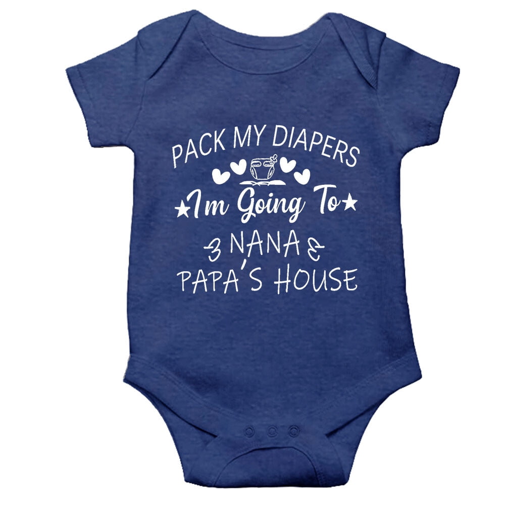 YCICIVDee Pack Diapers I'm Going To Nana &Papa's House Unisex Baby ...