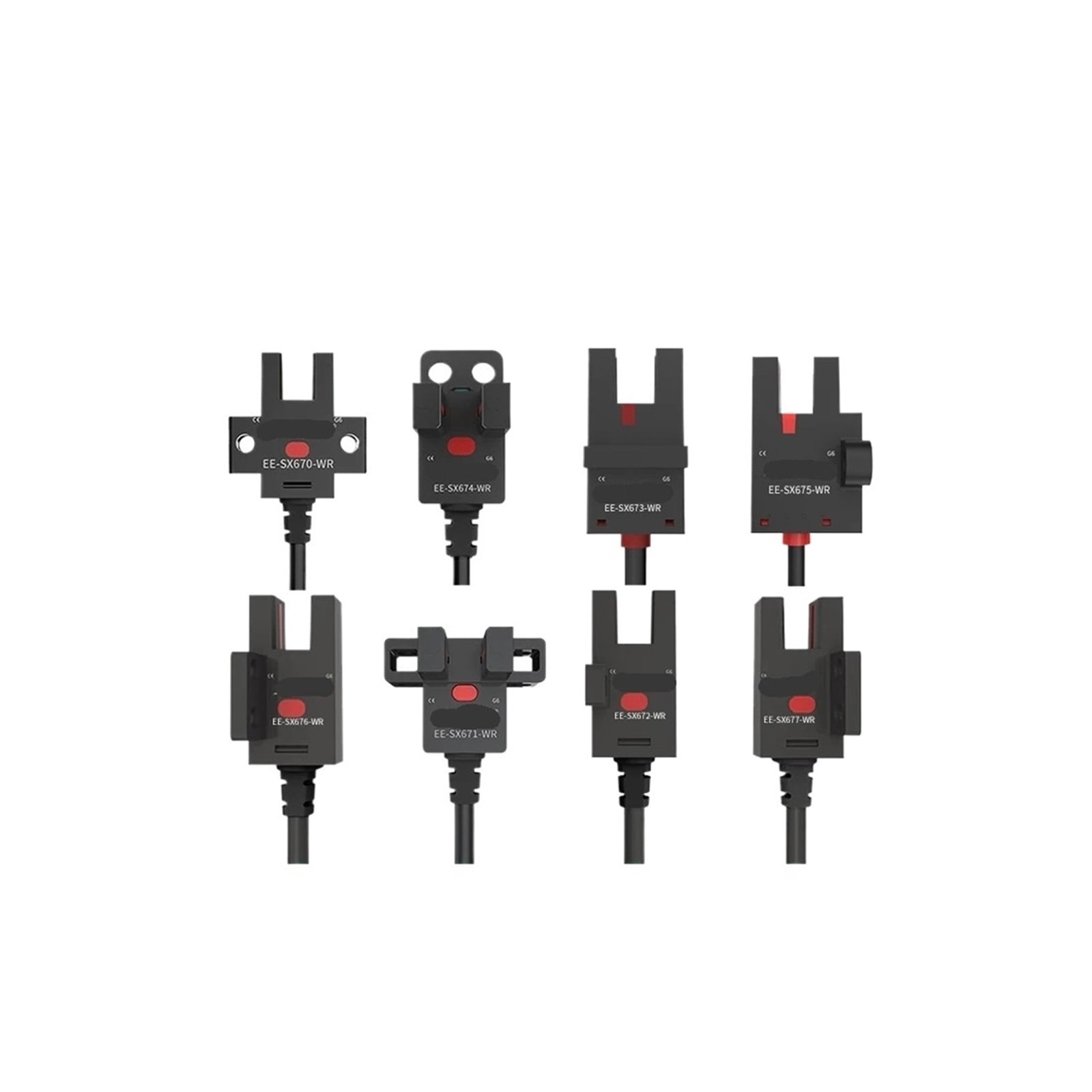 YCJYWXSR U-slot Photoelectric Switch EE-SX670-WR EE-SX670P-WR 671 672 674 675 676 677 with Wire ...