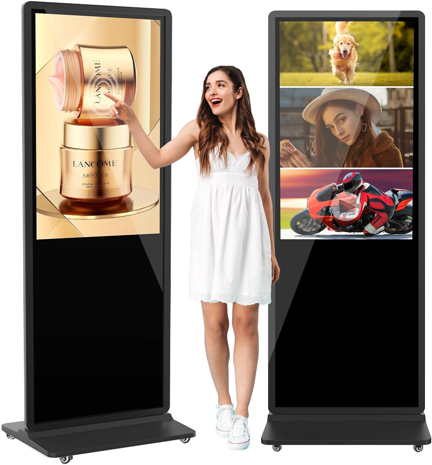 YCKJNB 55 inch Indoor Touchscreen Digital Kiosks Advertizing Screen IPS ...