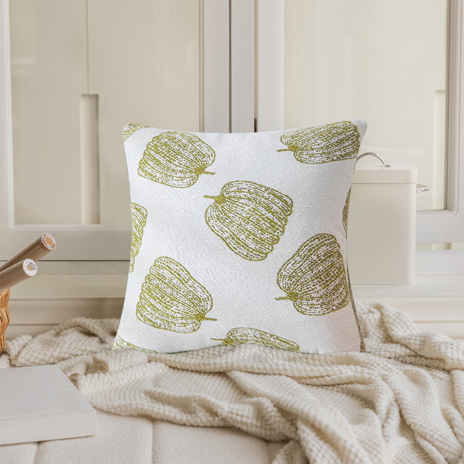 YCLife Fall Throw Pillows for Couch 18x18 inch Soft Plush Velvet ...