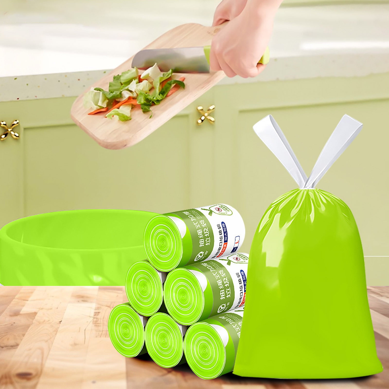 YCLife Small Trash Bags 4 Gallon Ultra Strong Garbage Bags 100 Counts ...