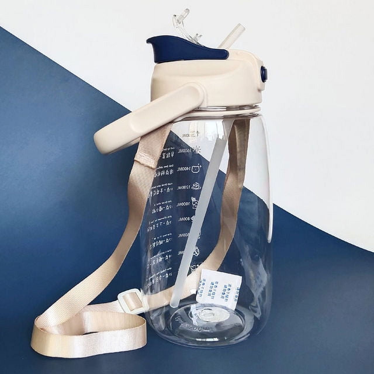 YCNYCHCHY 1200/1600/2000 ML Sports Water Bottle Belly Cup Men Children Women Handy Cup Cute ...