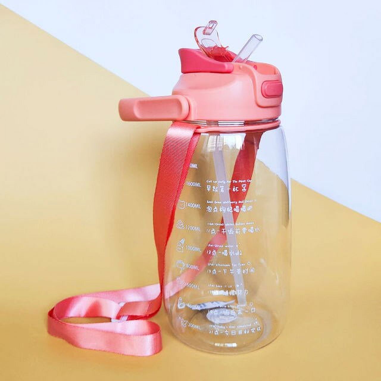 YCNYCHCHY 1200/1600/2000 ML Sports Water Bottle Belly Cup Men Children Women Handy Cup Cute ...