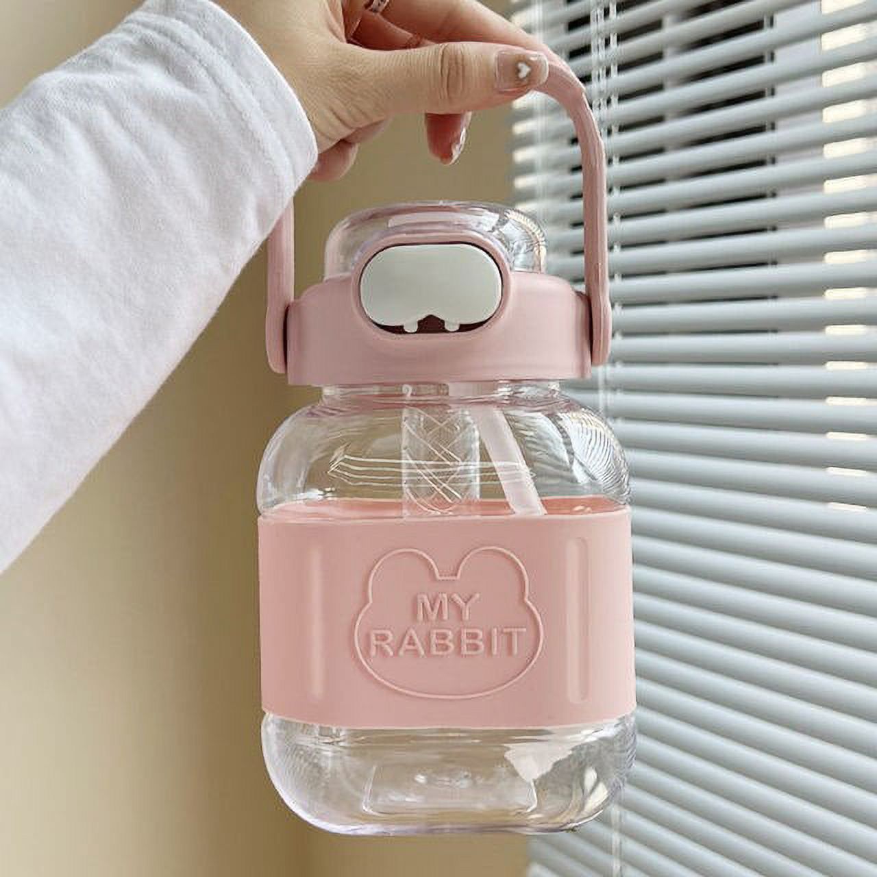 YCNYCHCHY 1400/1600 ML Sports Water Cup Girls Large-Capacity Water Bottle Summer Straw Plastic ...