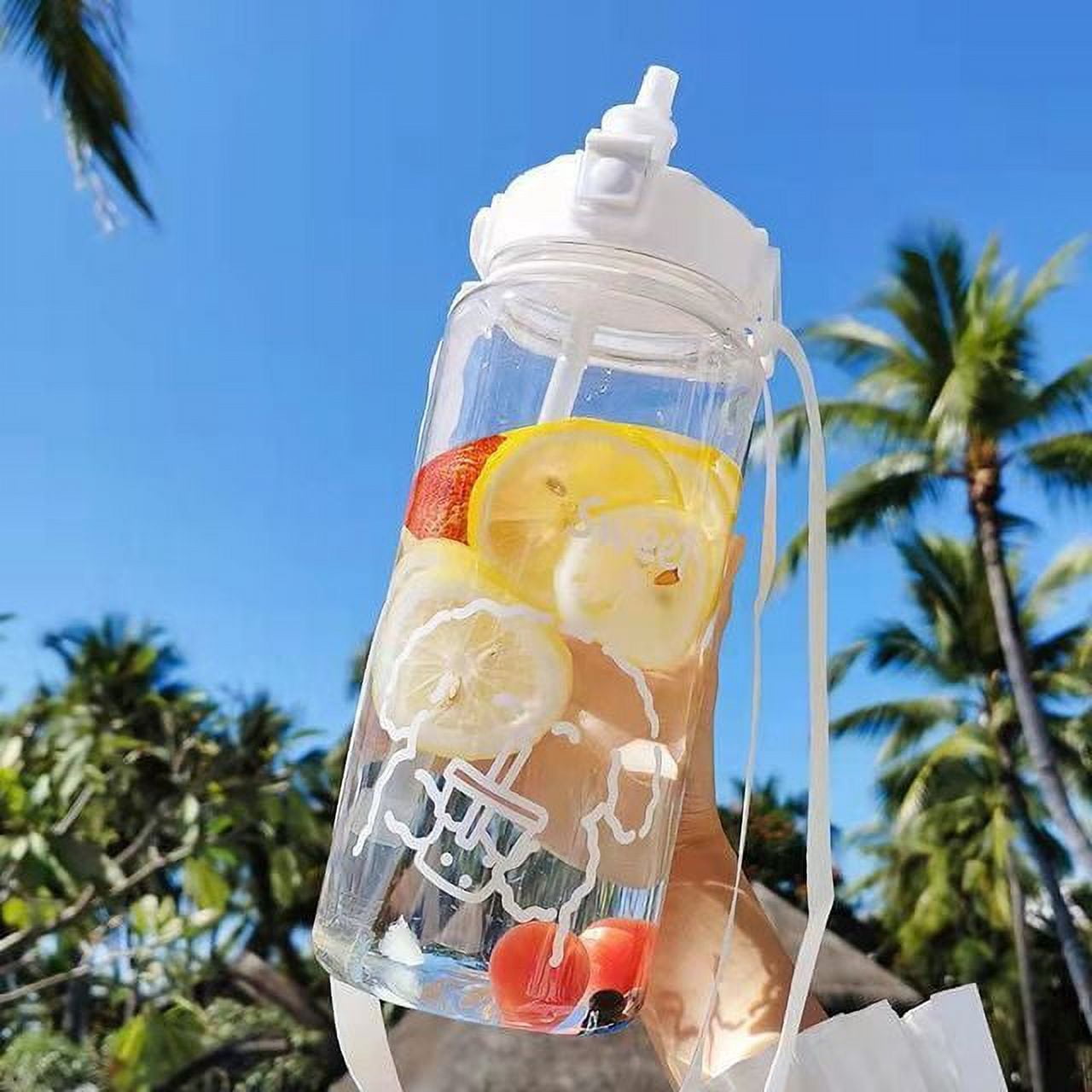 YCNYCHCHY 1500/2000 ML Sports Water Bottle Water Cup Summer Season ...
