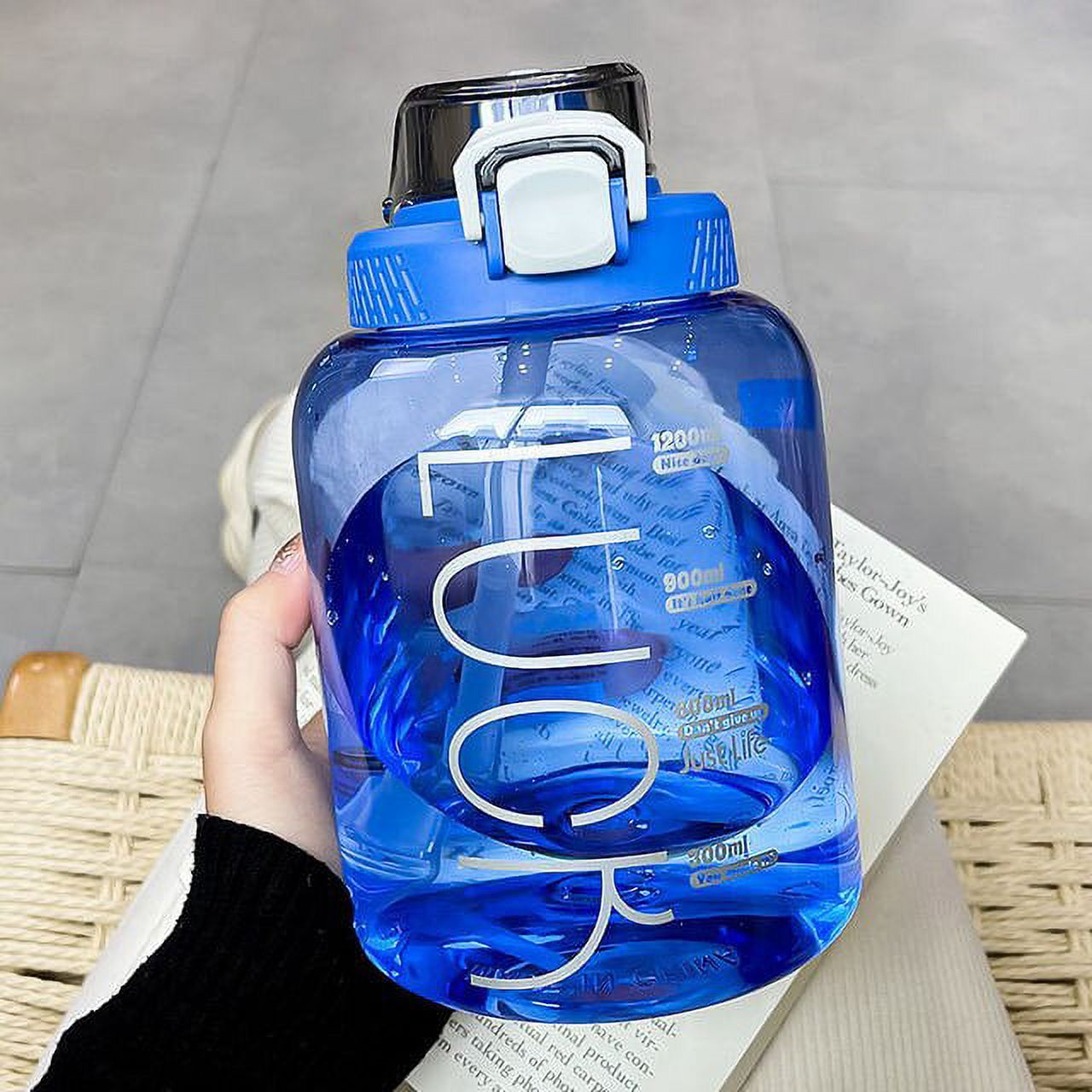 YCNYCHCHY 1500 ML Sports Water Bottle Tritan Water Cup Large-Capacity Boy Space Cup High ...