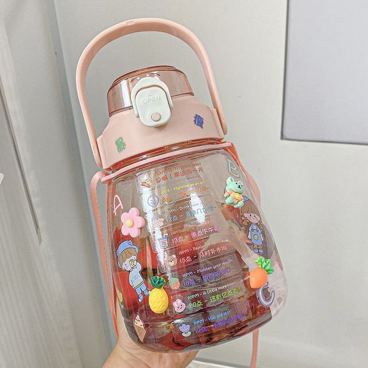 YCNYCHCHY 1500 ML Sports Water Bottle Water Cup Large-Capacity Girls And Children Water Bottle ...