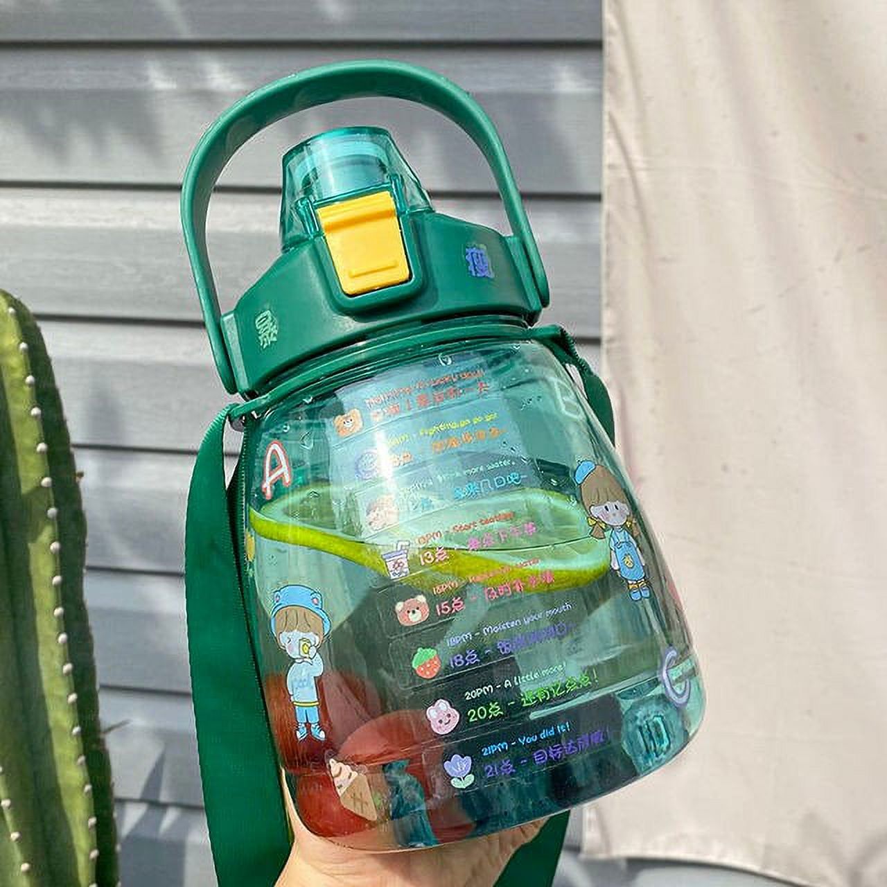 YCNYCHCHY 1500 ML Sports Water Bottle Water Cup Large-Capacity Girls And Children Water Bottle ...