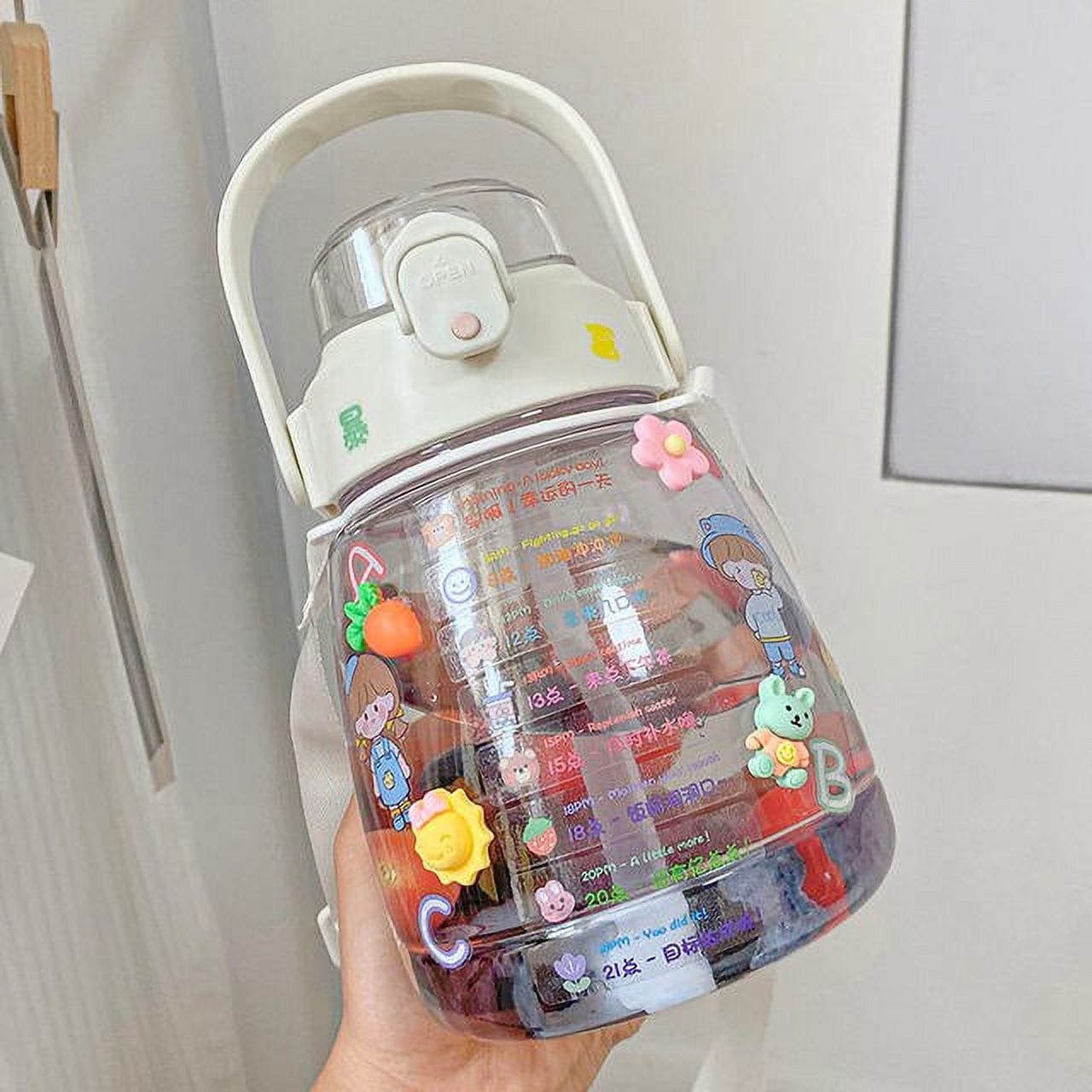 YCNYCHCHY 1500 ML Sports Water Bottle Water Cup Large-Capacity Girls And Children Water Bottle ...