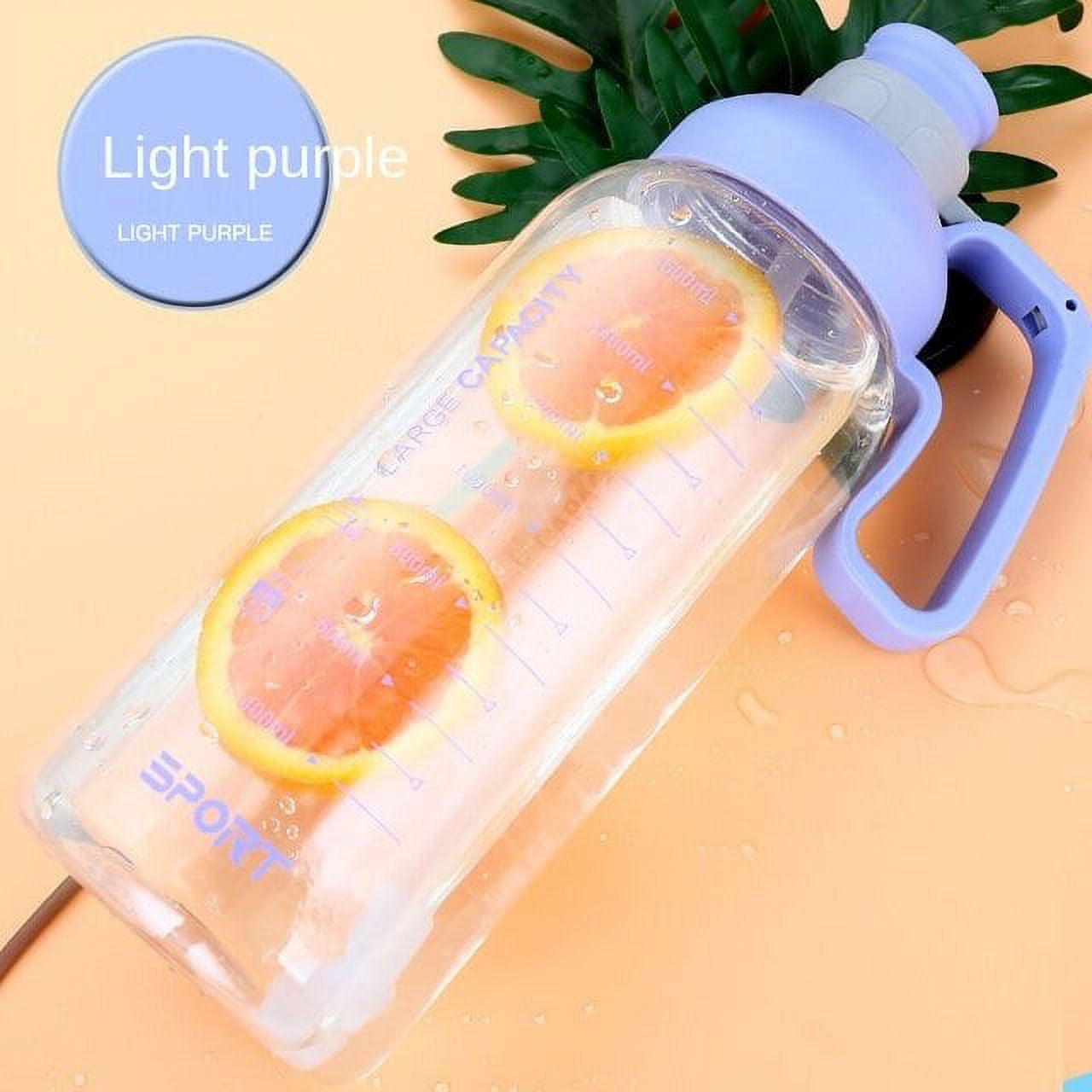 YCNYCHCHY 1800 ML Water Bottles 60 Oz Large Capacity Sports Outdoor Portable Construction with ...